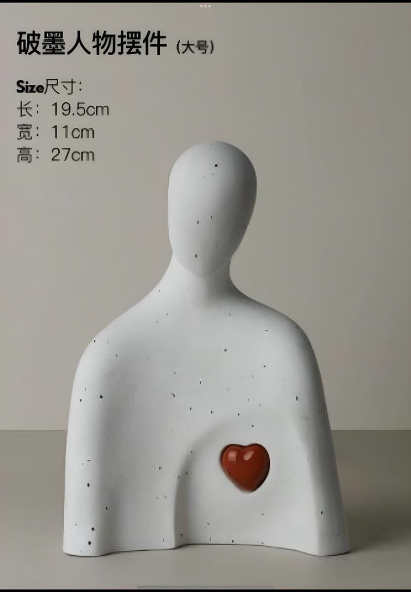 Broken ink figure ornament large size – California Home